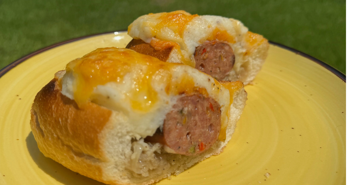 Sausage Bread Boats Recipe | Kountry Boys
