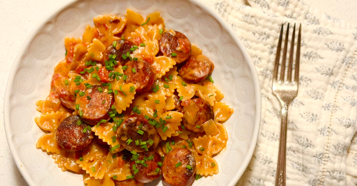 Kajun Pasta with Sausage Recipe | Kountry Boys